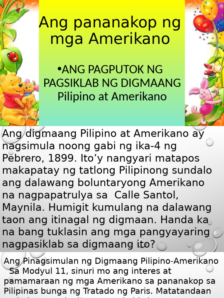 Ang Pananakop NG Mga Amerikano | PDF