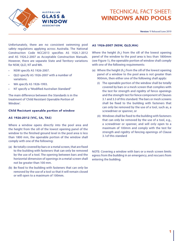 AGWA TFS Windows and Pools | PDF | Door