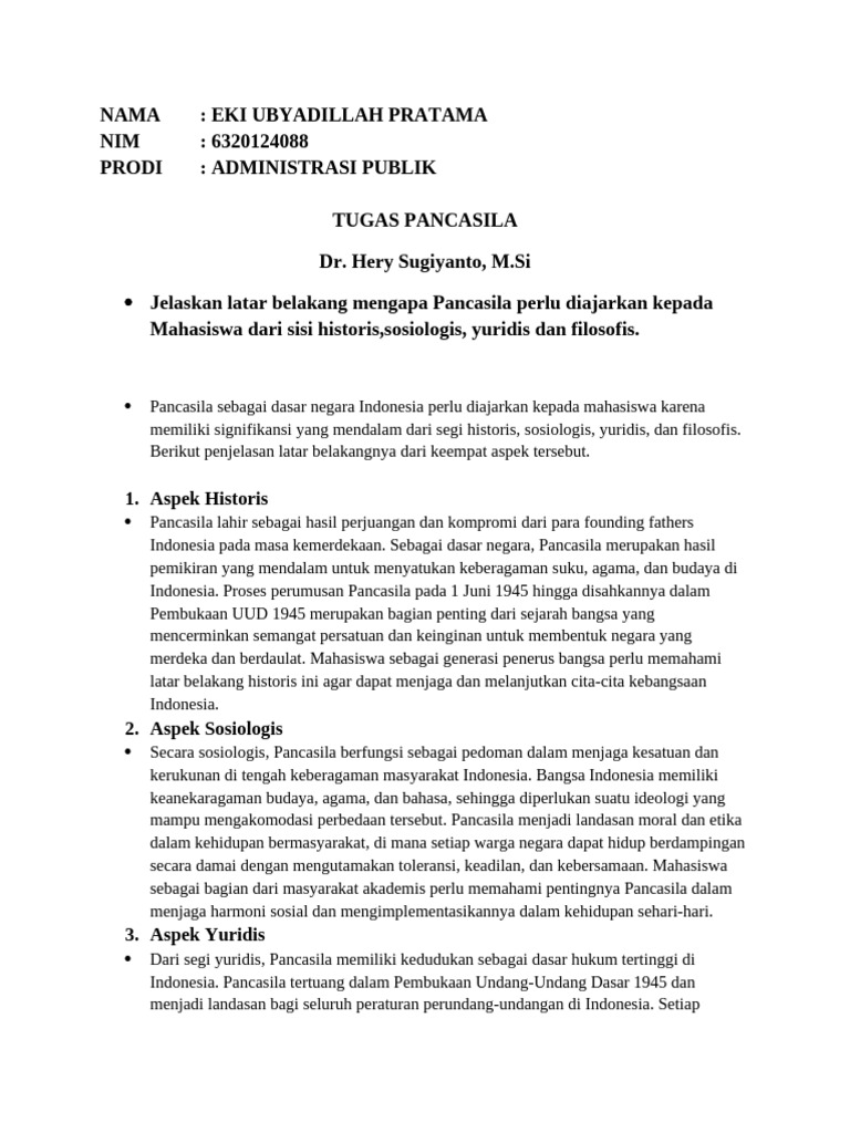 Tugas Pancasila | PDF