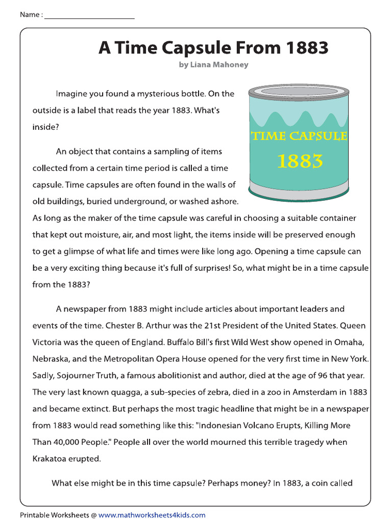 Time-Capsule Grade 7 | PDF