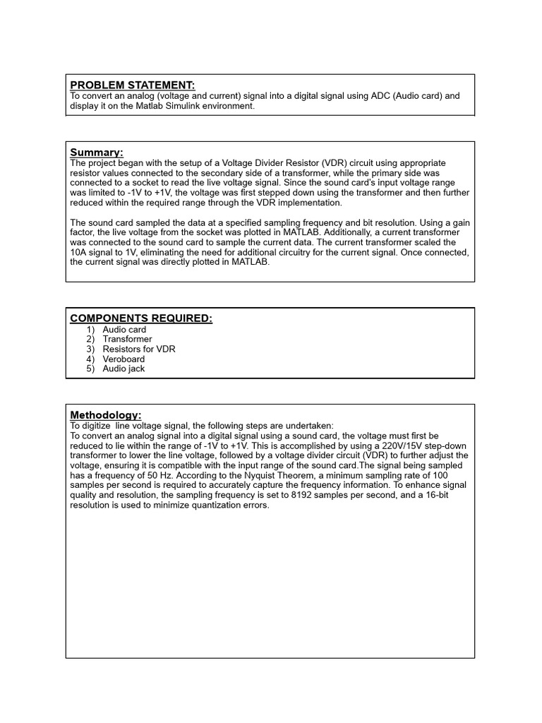 DSP Oel 1 | PDF | Sampling (Signal Processing) | Analog To Digital Converter