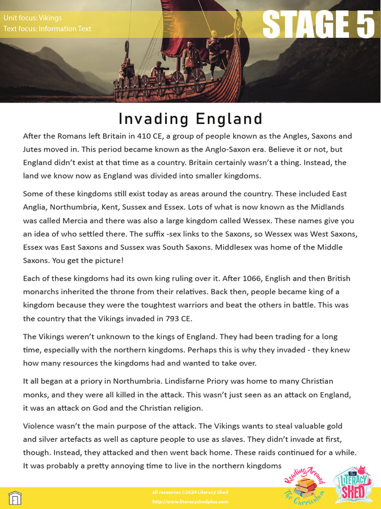 Viking Invasion of England Explained | PDF | Wessex | England