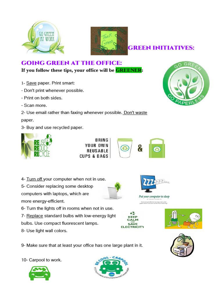 Go Green | PDF