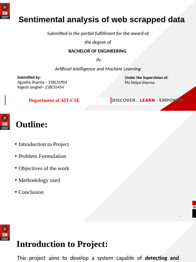 Sentimental Analysis of Web Scapping Data | PDF | Machine Learning ...