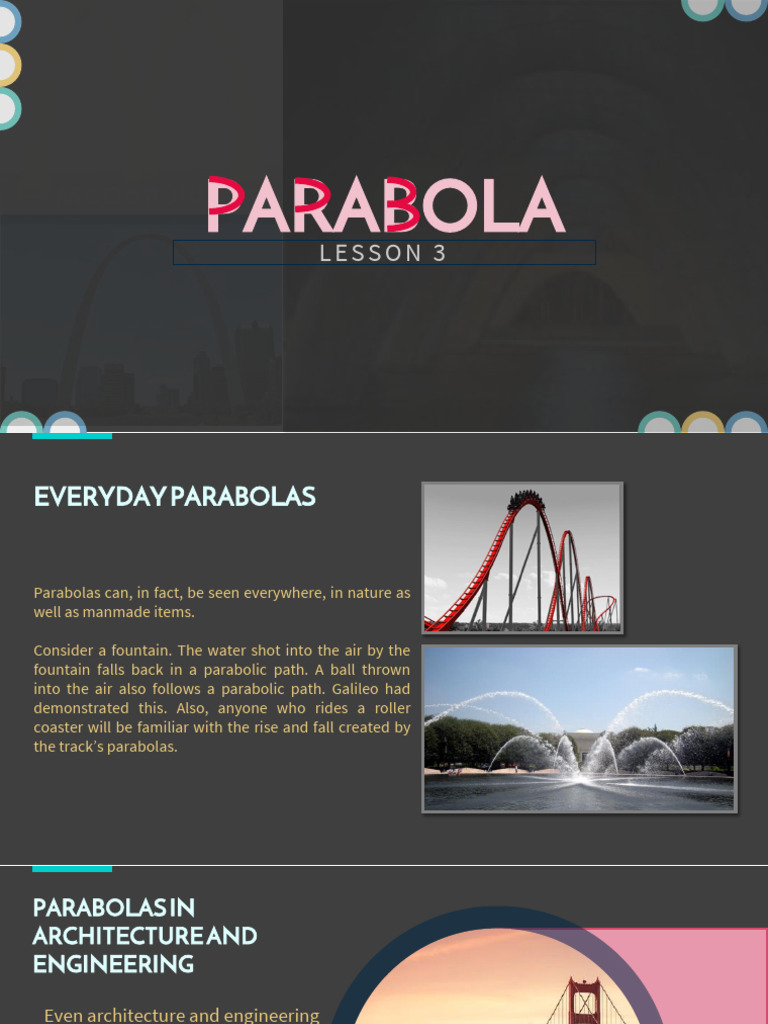 Parabolas in Everyday Life | PDF | Euclidean Geometry | Geometry