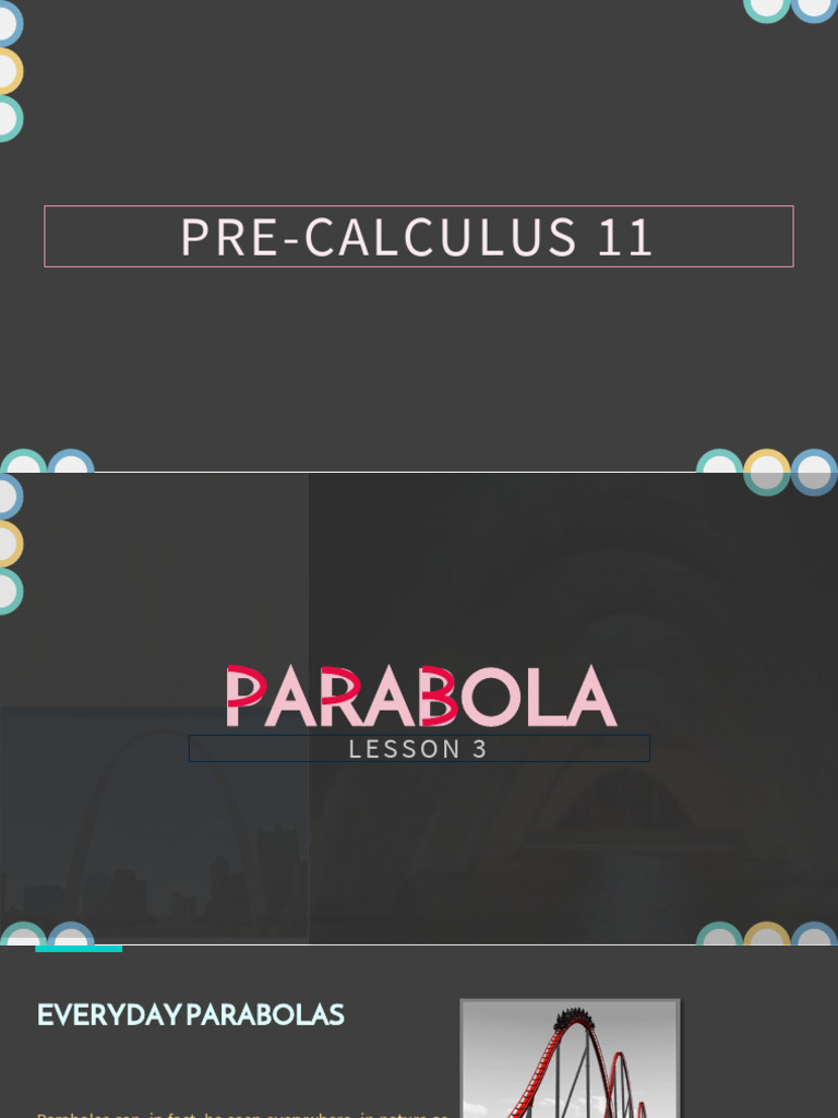 Understanding Parabolas in Pre-Calculus | PDF | Differential Geometry ...