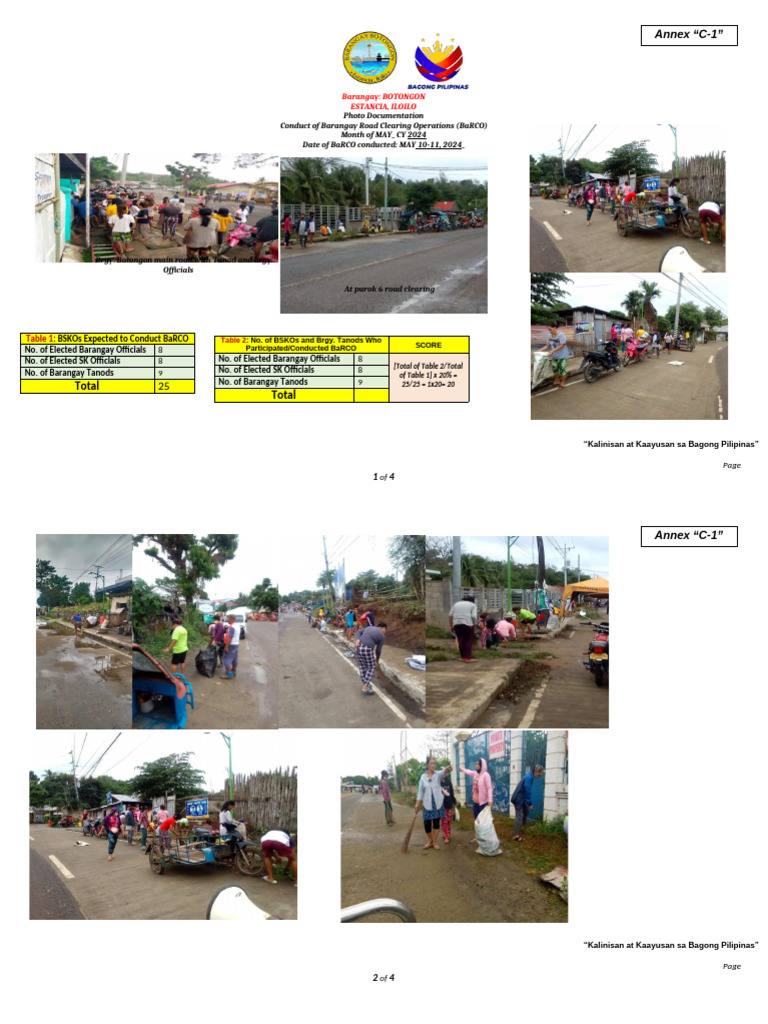 ANNEX C 1 BARCO MONTHLY REPORT DOCS - BOTONGON.docxAugust2024 | PDF | Youth Organizations | Youth