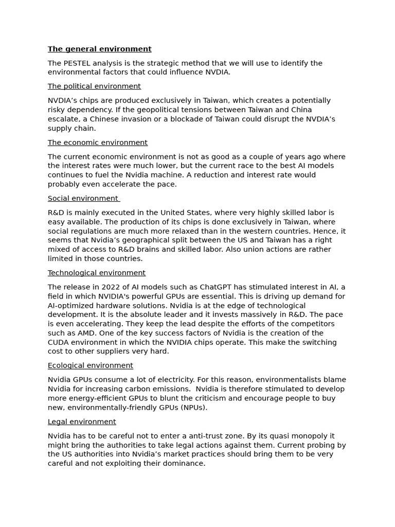 Environment Draft 1 | PDF | Graphics Processing Unit | Economies