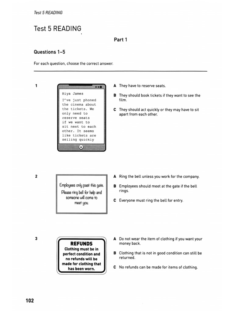 Test 5 PET | PDF