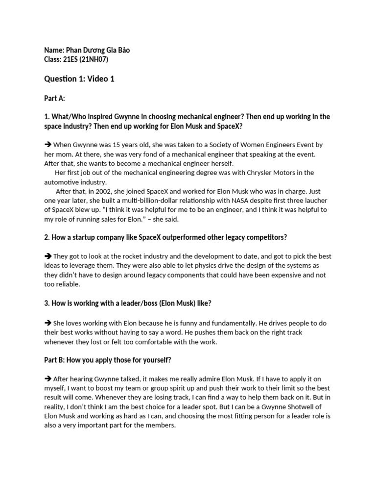 Gwynne Shotwell: Leadership Insights | PDF | Diana | Space X
