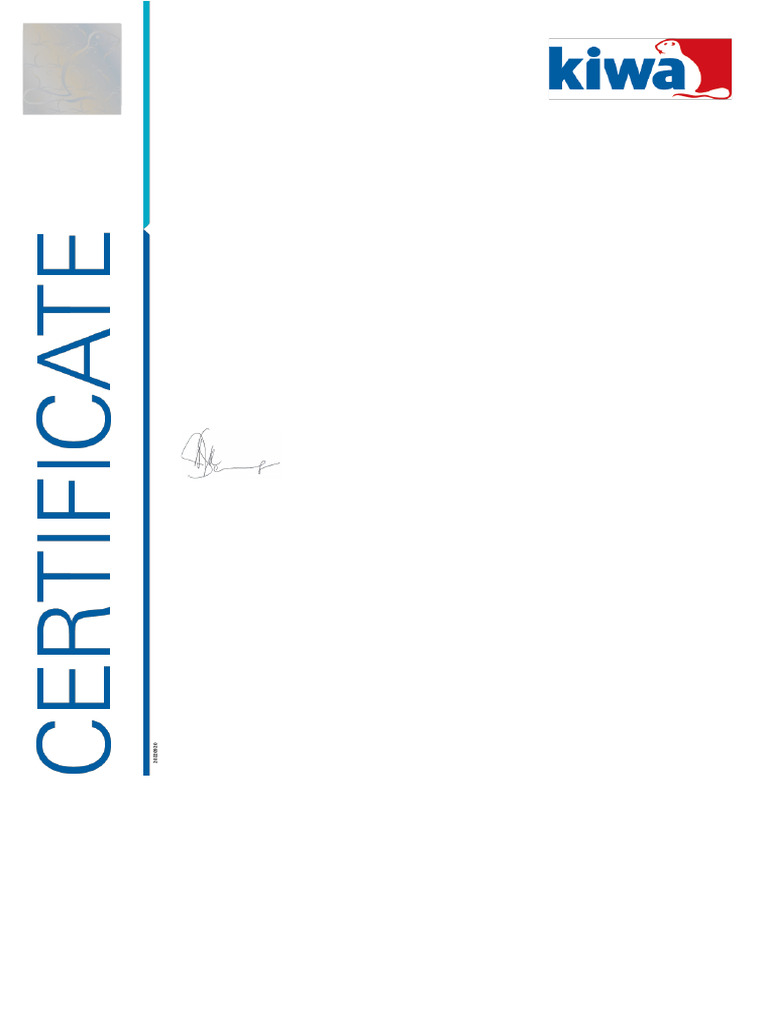 ISO 21469 Certification Notice | PDF