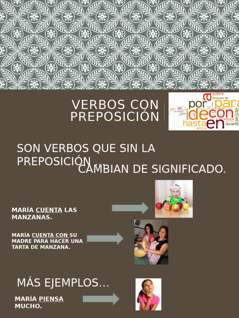 Verbos con Preposición y Significado | PDF
