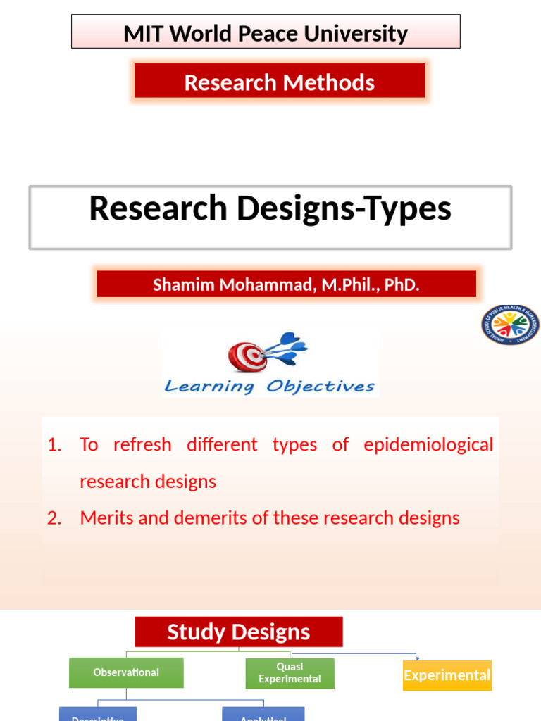 Types of Research Design - MIT | PDF | Phases Of Clinical Research ...