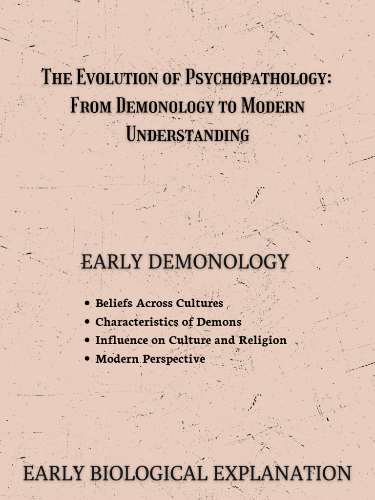 Evolution of Psychopathology | PDF