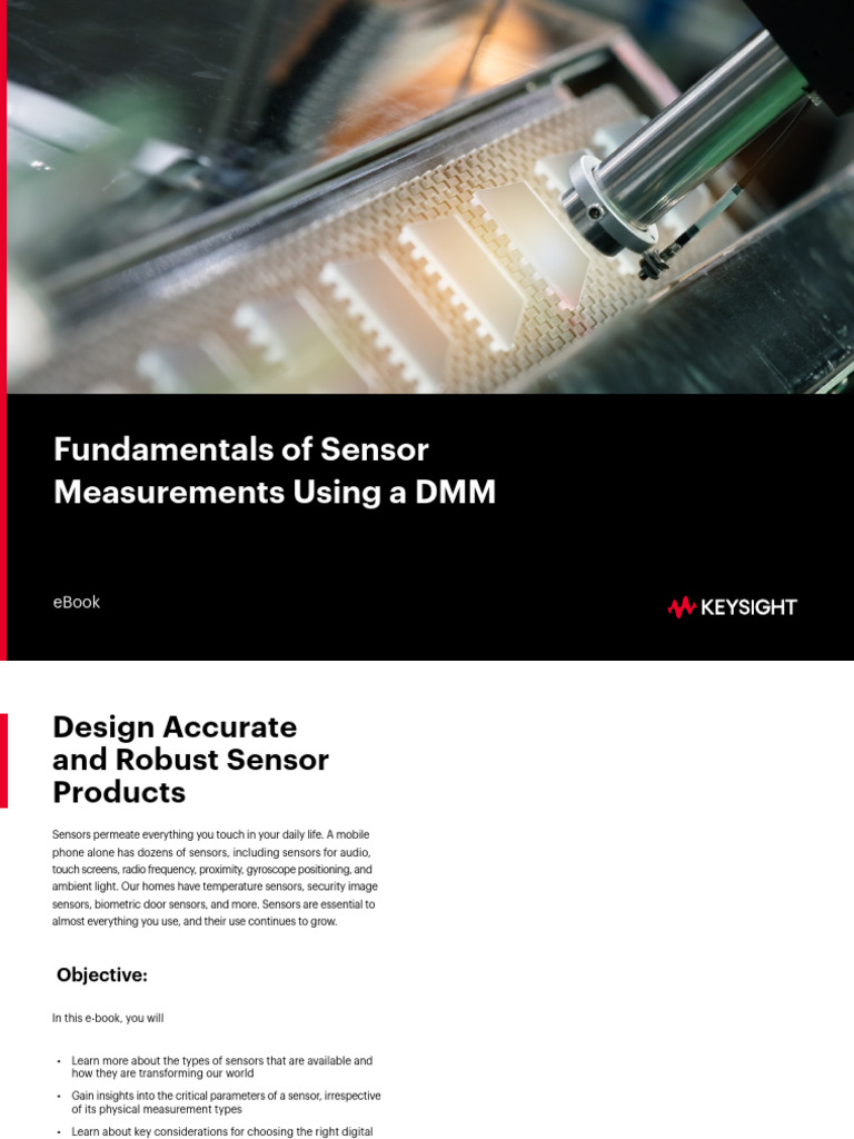 Fundamentals of Sensor Measurements Using A DMM: Ebook | PDF | Sensor | Thermocouple
