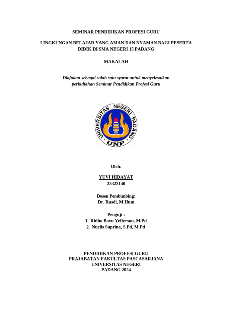 Rencana Inovasi Dan RTL Yuvi Hidayat | PDF