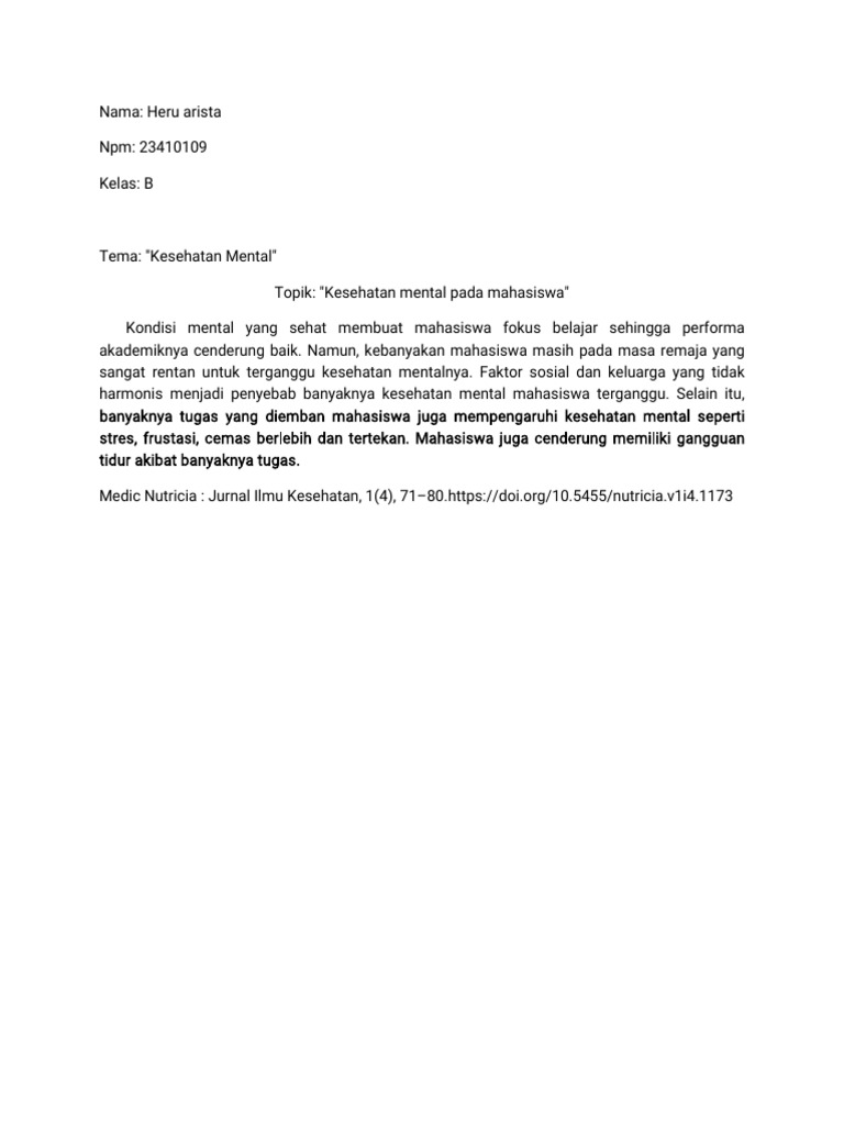 Bahasa Indonesia - Tugas Heru | PDF