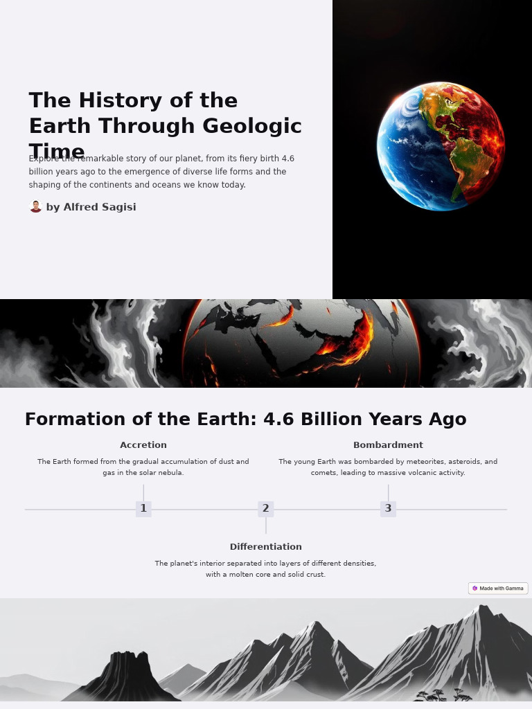 The History of The Earth Through Geologic Time | PDF | Earth | Nature