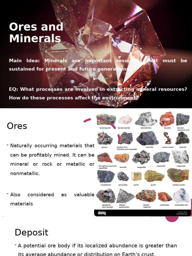 Ores and Minerals | PDF | Ore | Mining