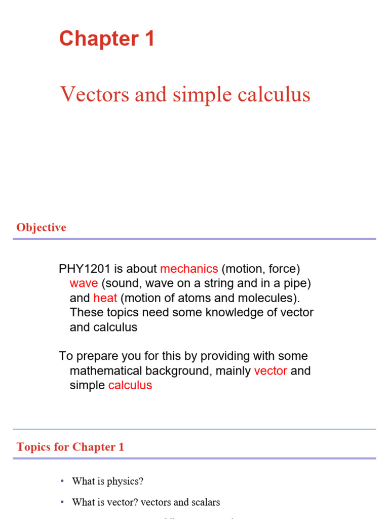 01 Vectors 2024A | PDF | Euclidean Vector | Derivative