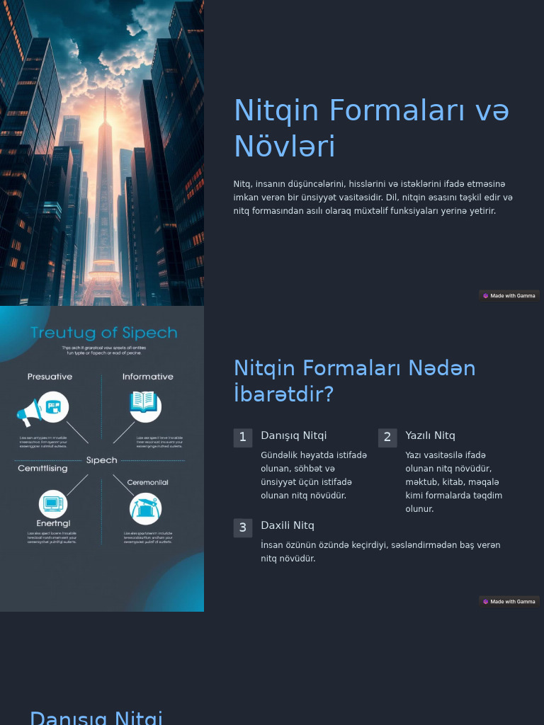 Nitqin Formalari Ve Novleri | PDF