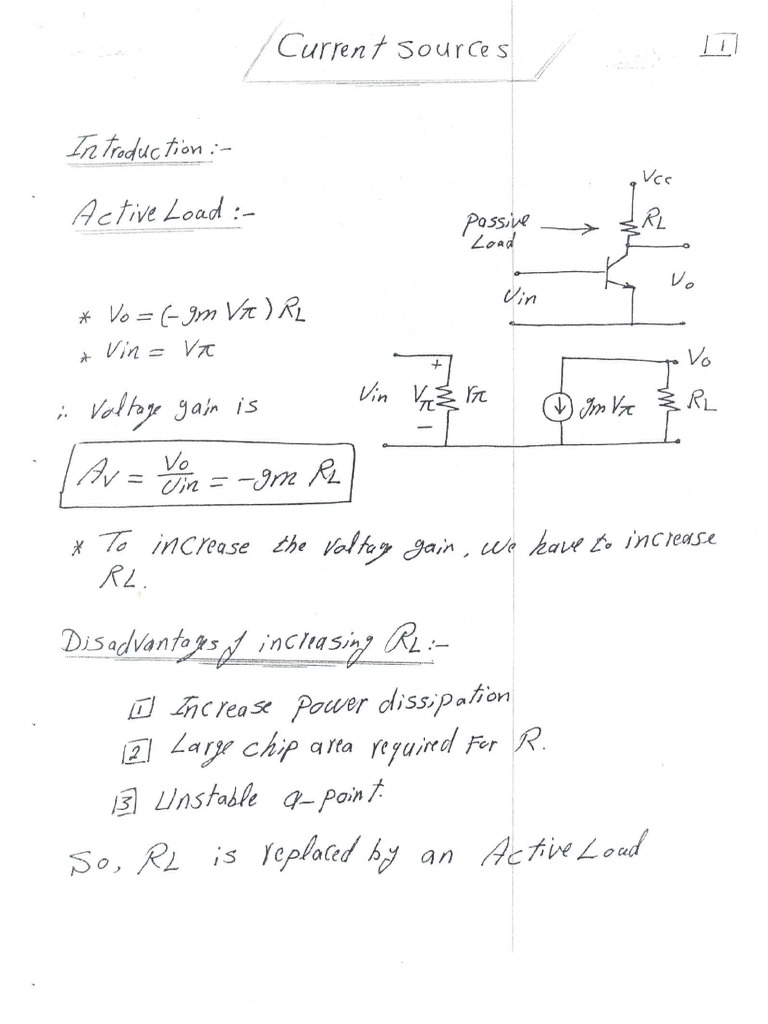 Lecture 1 & 2 - Current Sourse | PDF