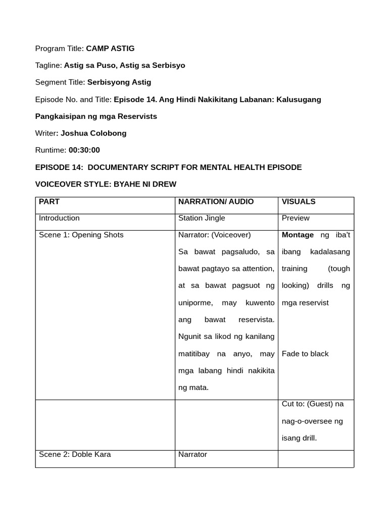 Ep14 Mental Health Documentary | PDF