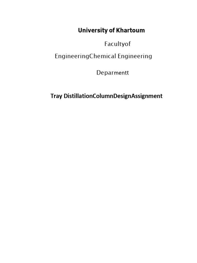 Distilation Coloum Design | PDF | Distillation | Pressure