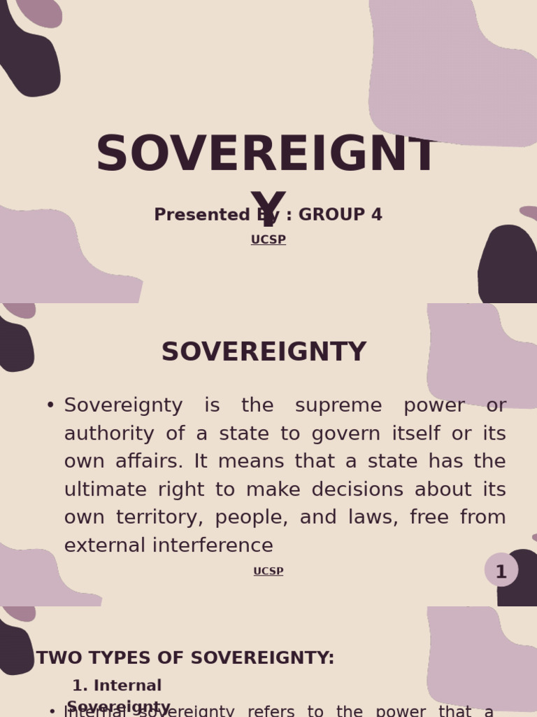 Sovereignty | PDF | Sovereignty | State (Polity)