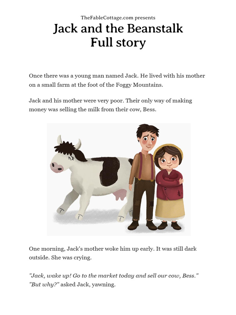 Jack and The Beanstalk (Text, Audio + Video) | PDF