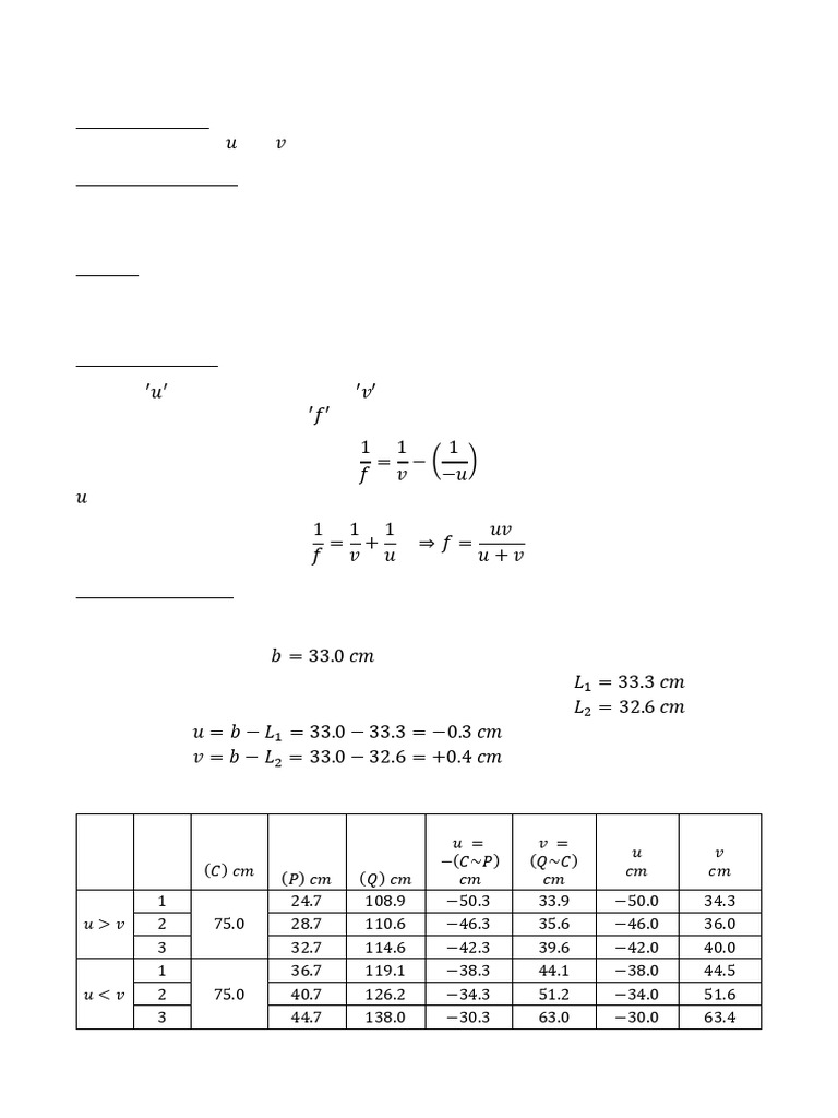 Physics Expt B2 | PDF | Lenses | Imaging