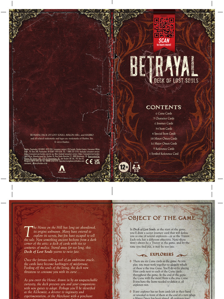 G0165 - en Us - Betrayal Deck of Lost Souls Card Game Tarot Inspired ...