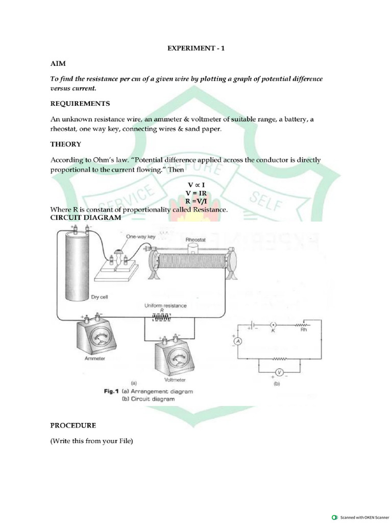 Ohm's Law-1 | PDF
