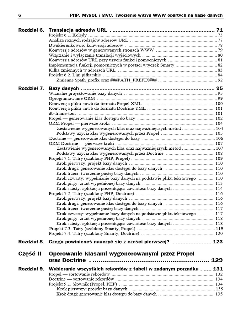 6 PHP, Mysql I Mvc. Tworzenie Witryn WWW Opartych Na Bazie Danych | PDF