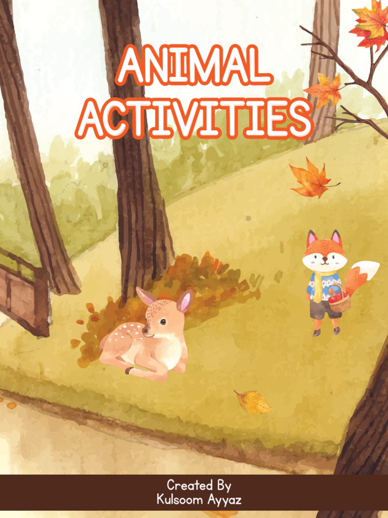 Kindergarten Animal Activities | PDF | Expert | Learning