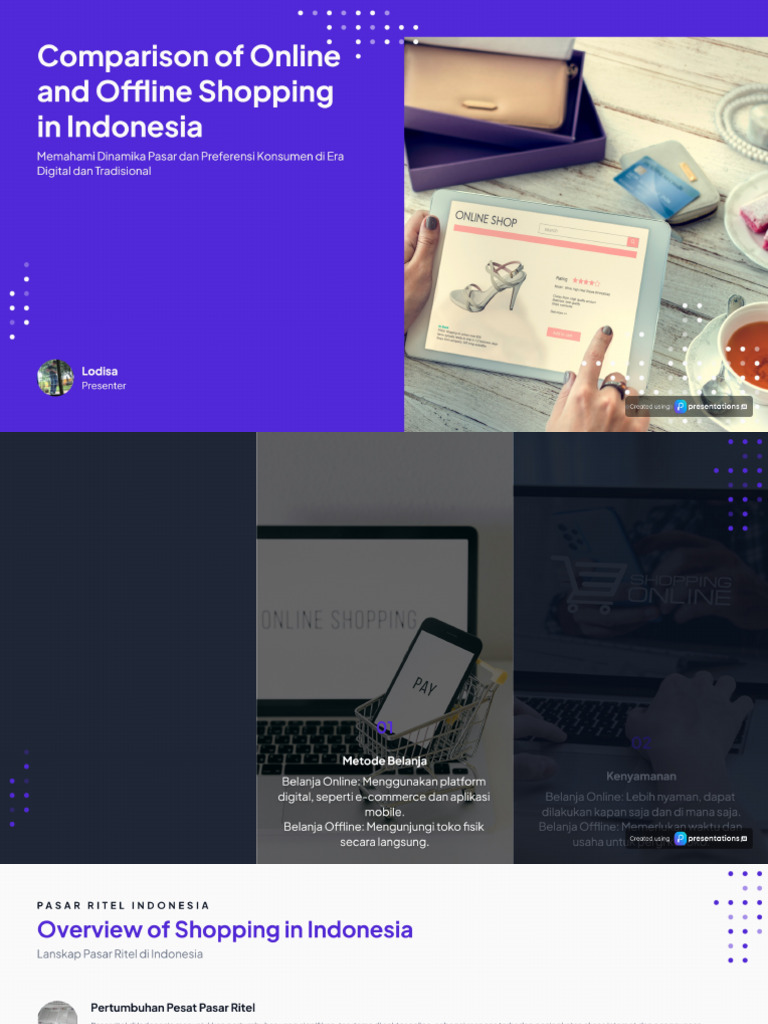 Comparison of Online and Offline Shopping in Indonesia | PDF