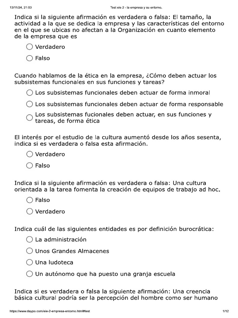 Test Grande Tema 2 | PDF
