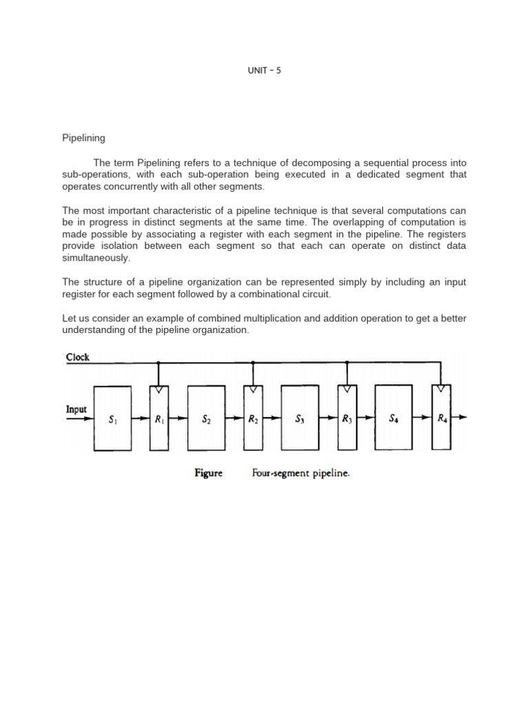 UNIT - 5 Pipeling Concept | PDF | Computer Science | Computing