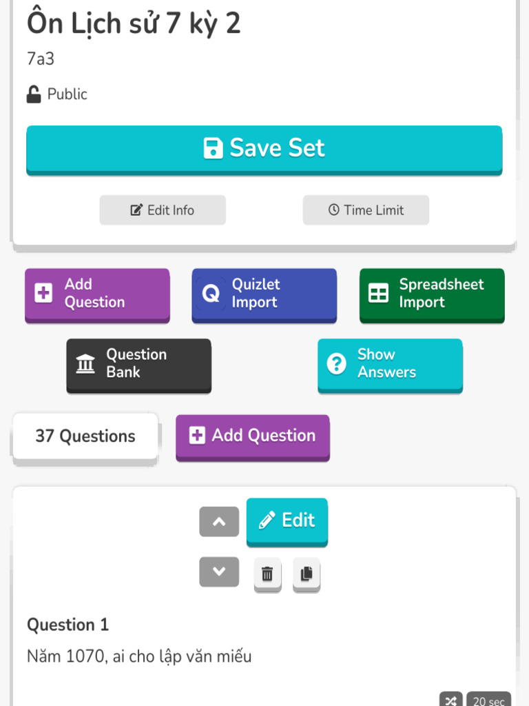Edit A Set Blooket | PDF