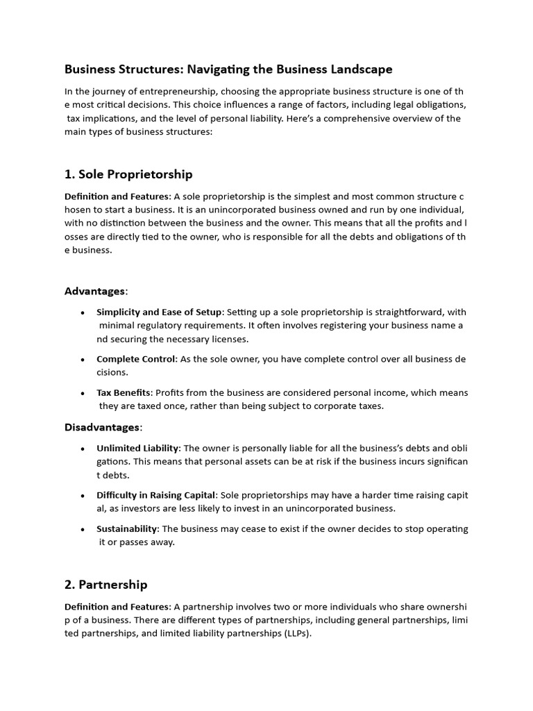 Business Structure | PDF | Franchising | Partnership