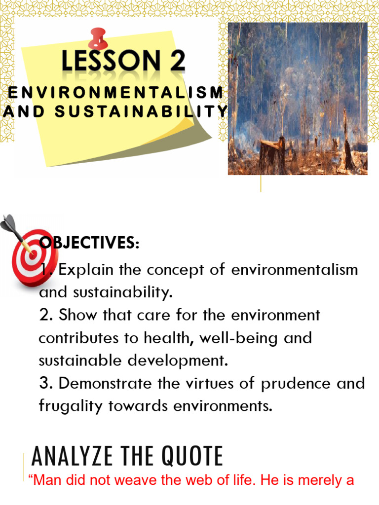 Philo Lesson 2 Q2 | PDF | Sustainability | Sustainable Development