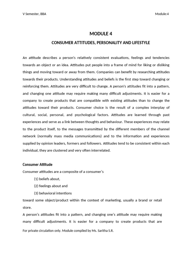 CB - Mod 4, 2023 | PDF | Id | Attitude (Psychology)