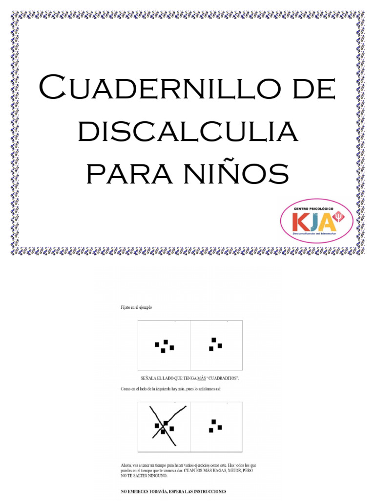 Cuadernillo de Discalculia para Niños | PDF