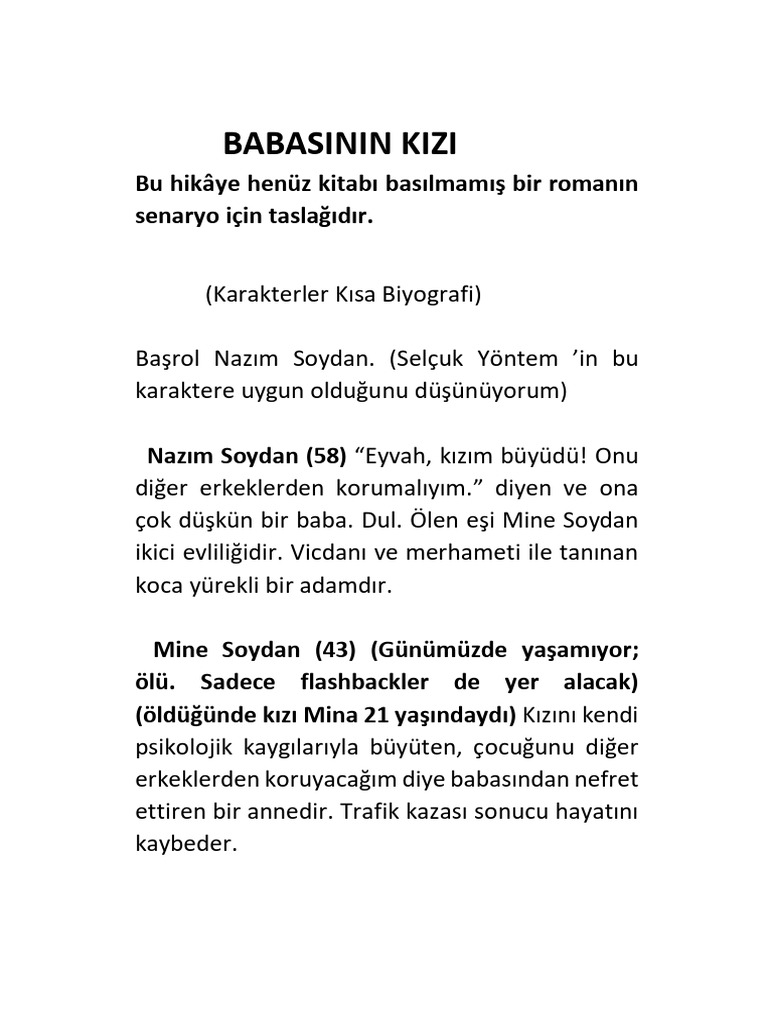 BABASININ KIZI (Özet) Son | PDF