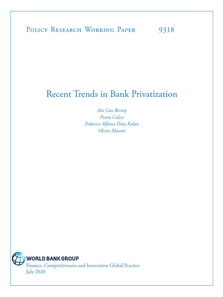 Recent Trends in Bank Privatization | PDF | Banks | Privatization