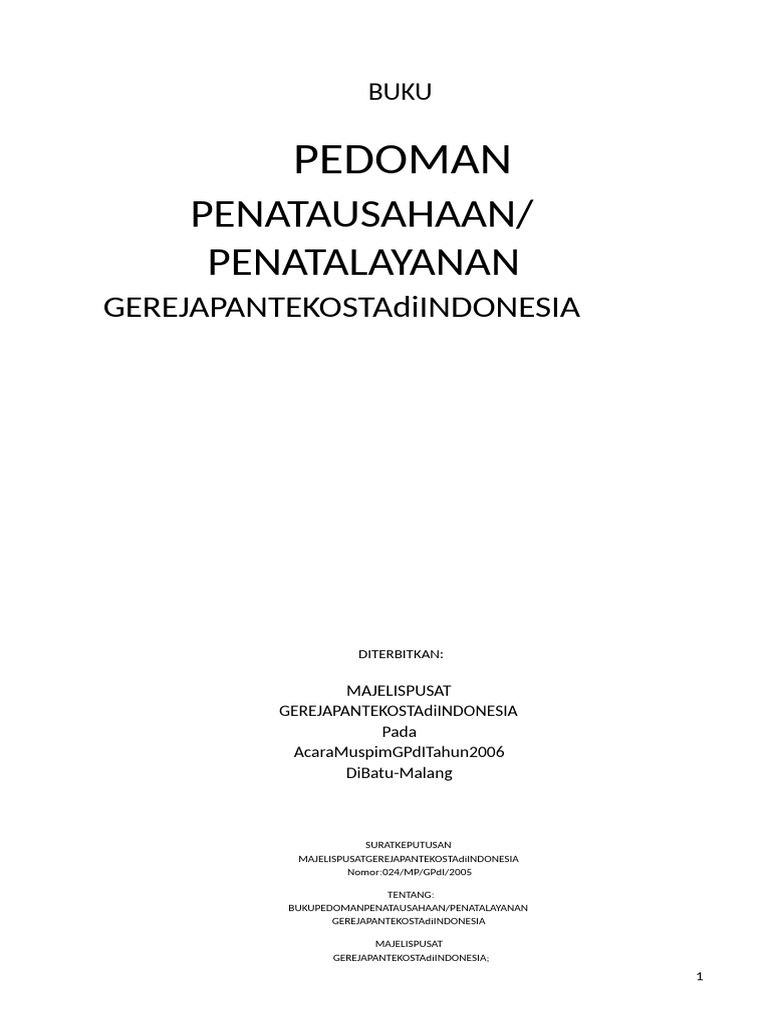 Revisi Buku Pedoman '09 | PDF