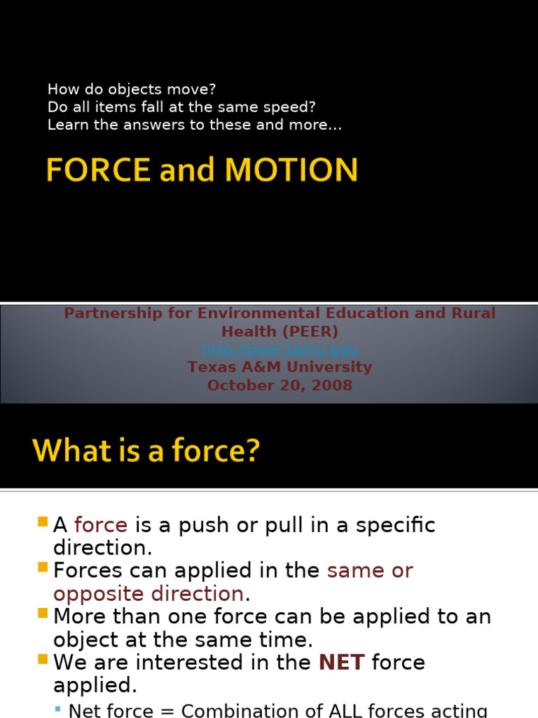 7 - Forces What Forces Can Do | PDF | Force | Weight