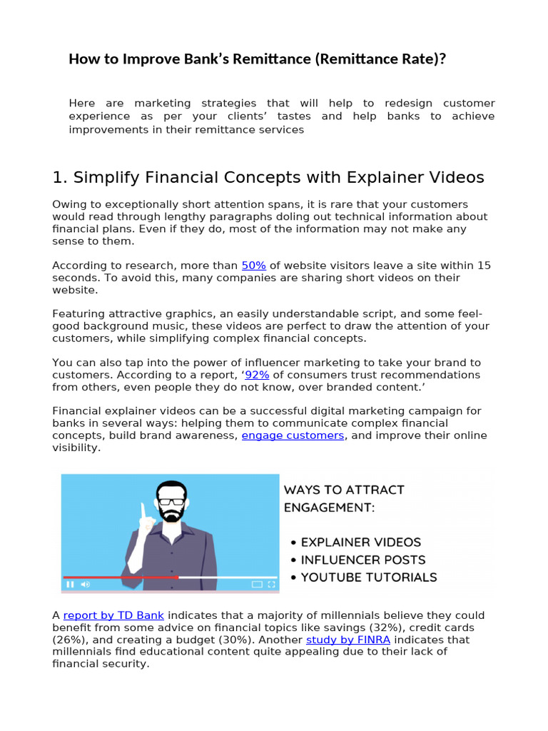 How To Improve Bank Remittances | PDF | Remittance | Banks