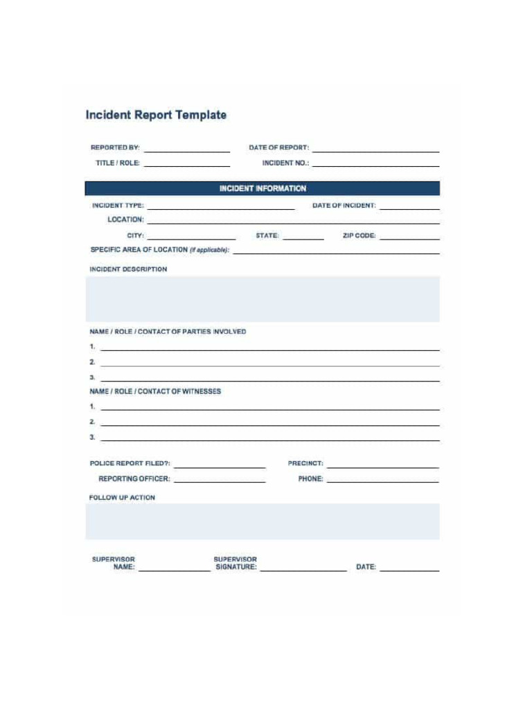 Incident Report | PDF