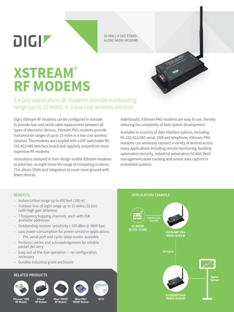 Xstream Modem | PDF | Modem | Bit Rate